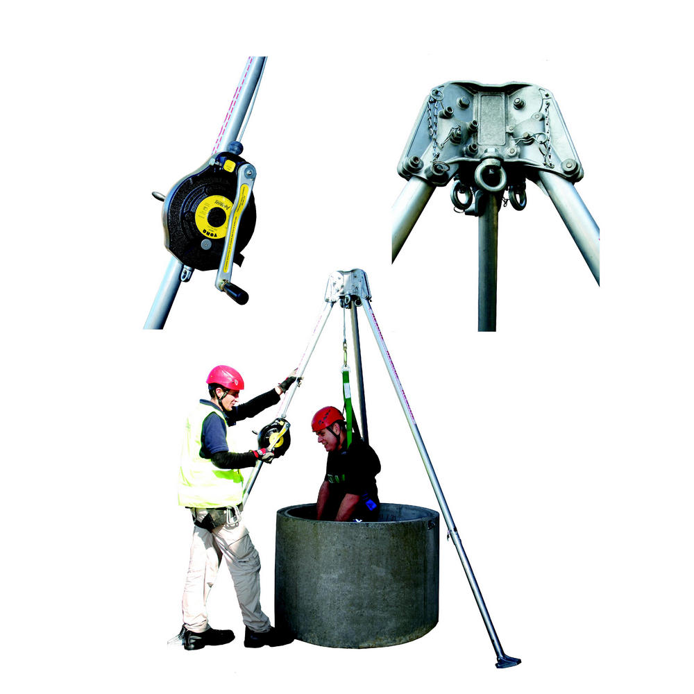 Driepoot-set: met lier - Edge Safety Equipment BV