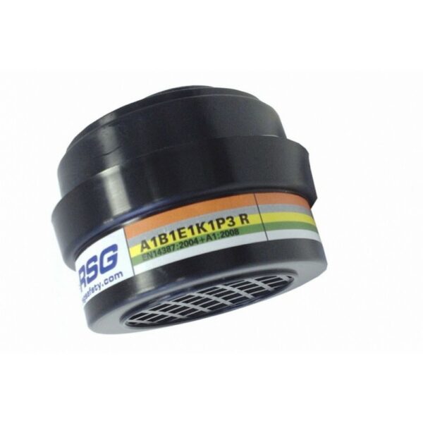 ABEK1P3 klasse 1 filter met bajonetaansluiting - Edge Safety Equipment BV